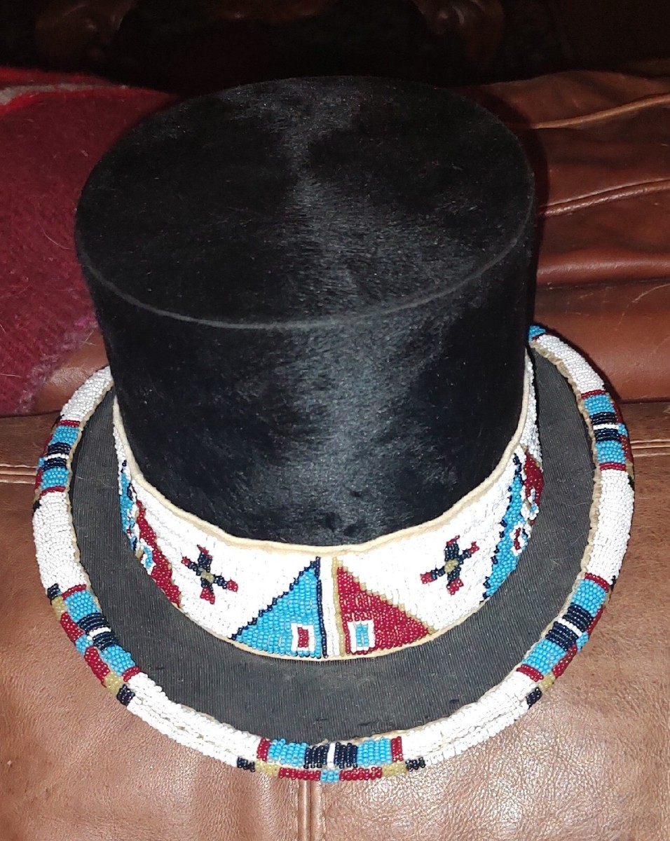 Indian Top Hat Native American Traditional PLAINS INDIANS Inspired Top