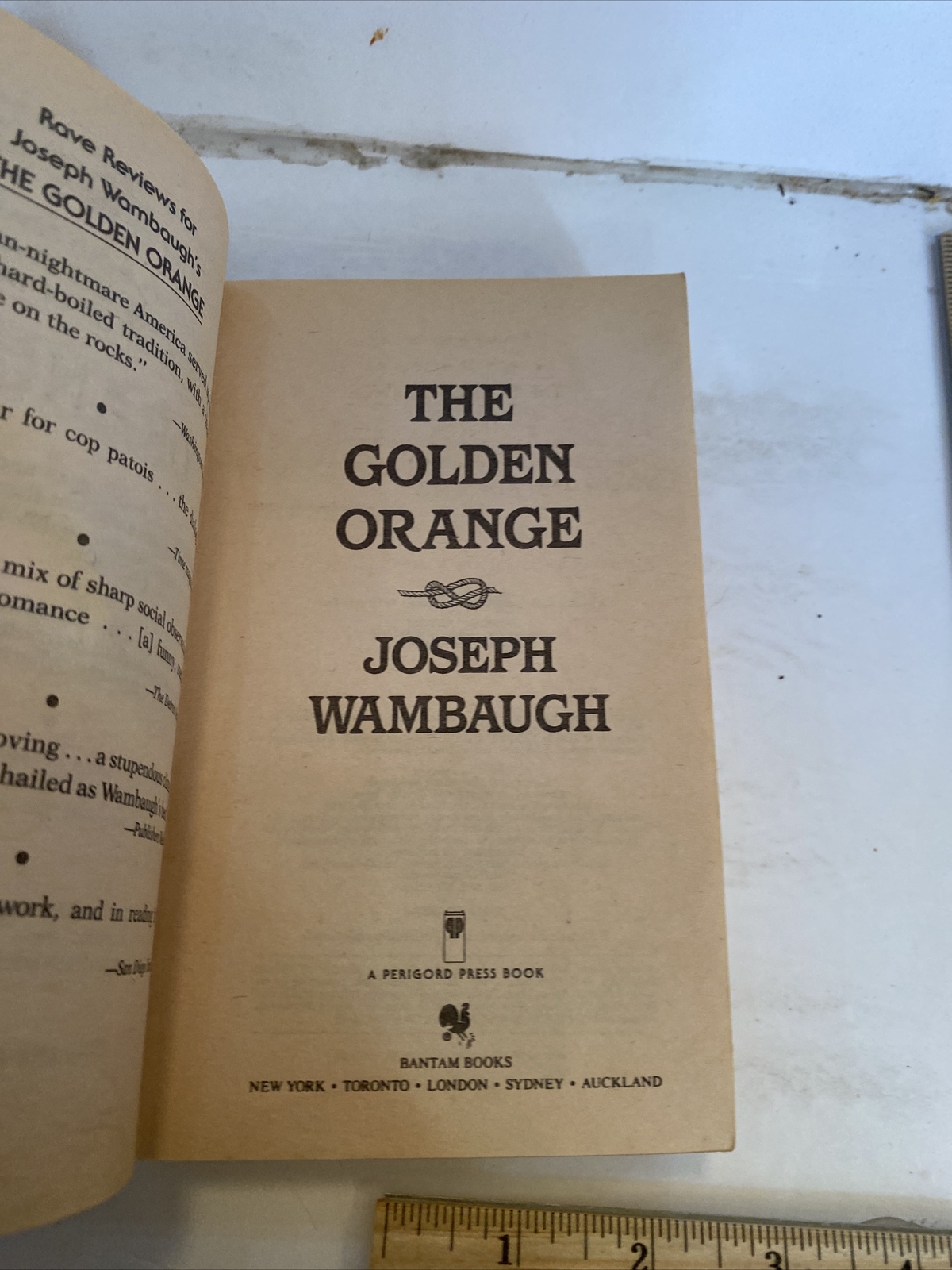 The Golden Orange - Joseph Wambaugh (1991, Paperback) | eBay