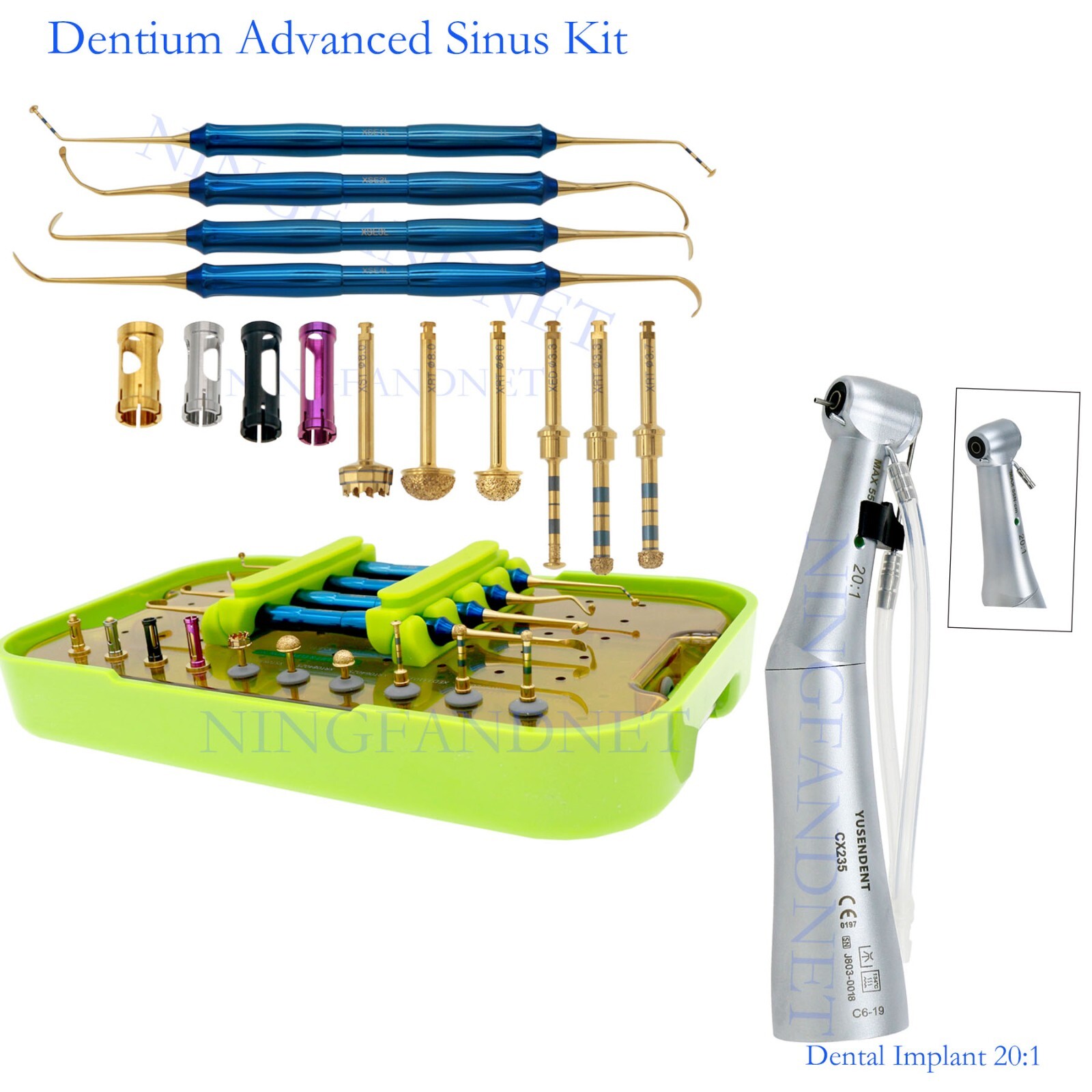DASK Sinus Kit, Implantl Drill Stoppers Surgical Hand Instrument ,20:1 ...