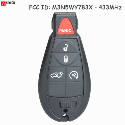 Remote Start Fobik Key Fob 5 Button M3N5WY783X for 2009-2014 Dodge ...