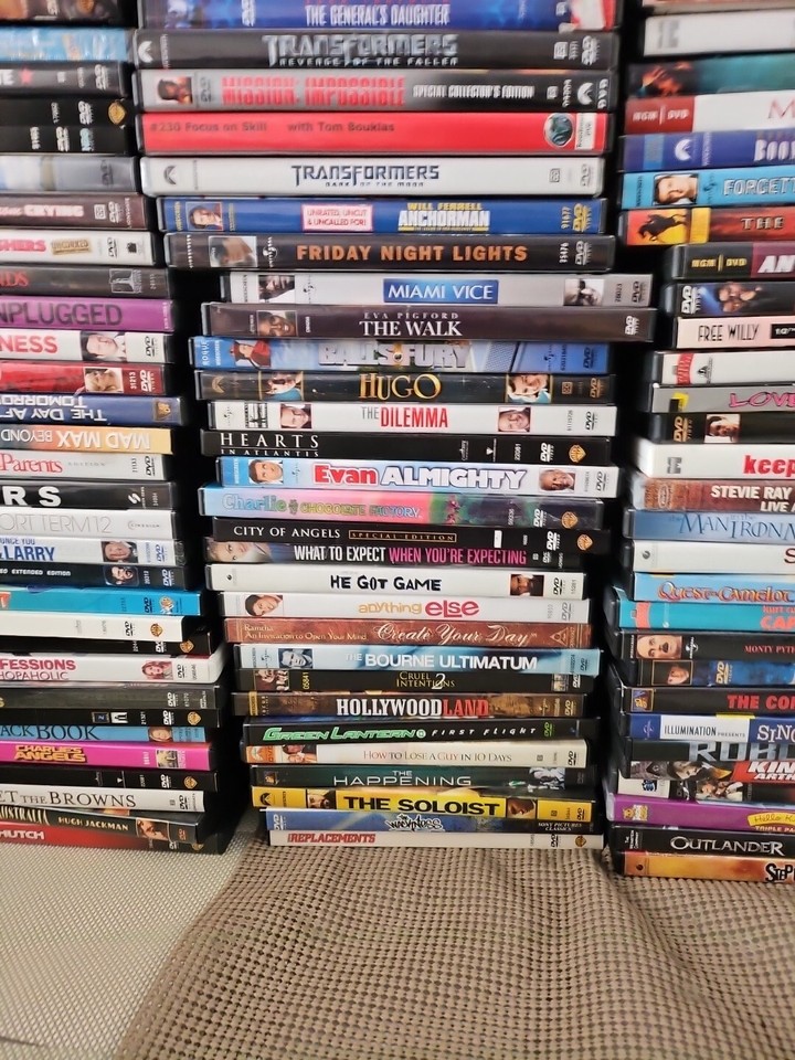 Lots of 129 Used DVD Movies DVDs Personal Collection Lot See Pics 🔥 ...