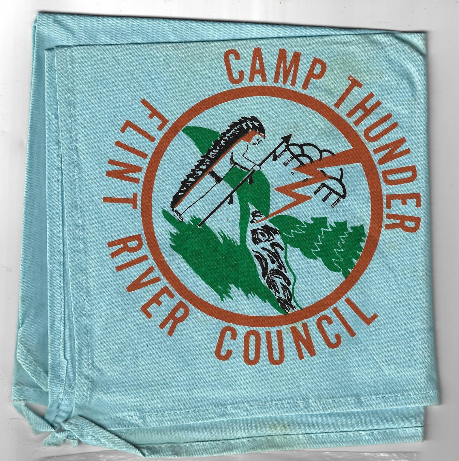 Camp Thunder Flint River Council Neckerchief [NC-2080] | eBay