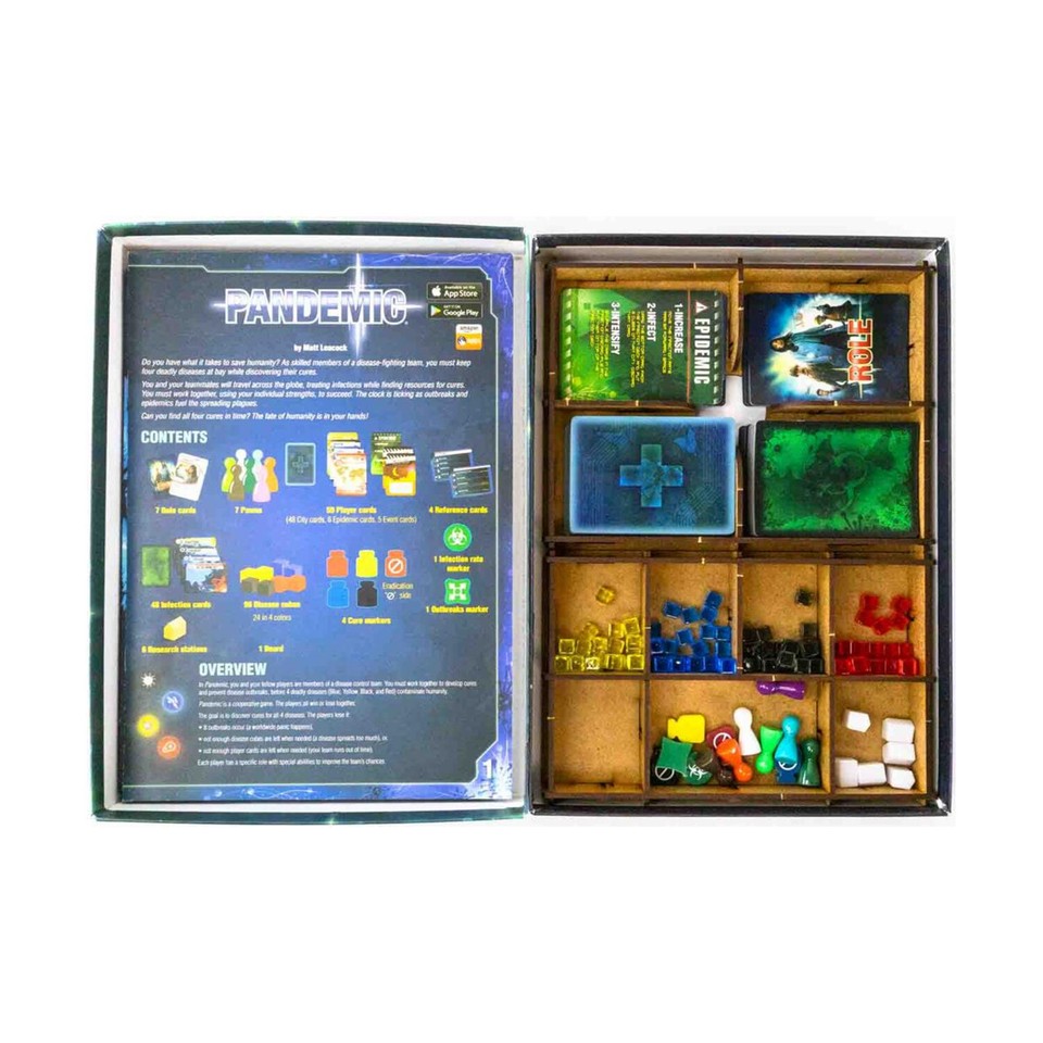 Z-Man Board Games Pandemic (2nd Ed) w/Wood Insert! VG+/NM | eBay