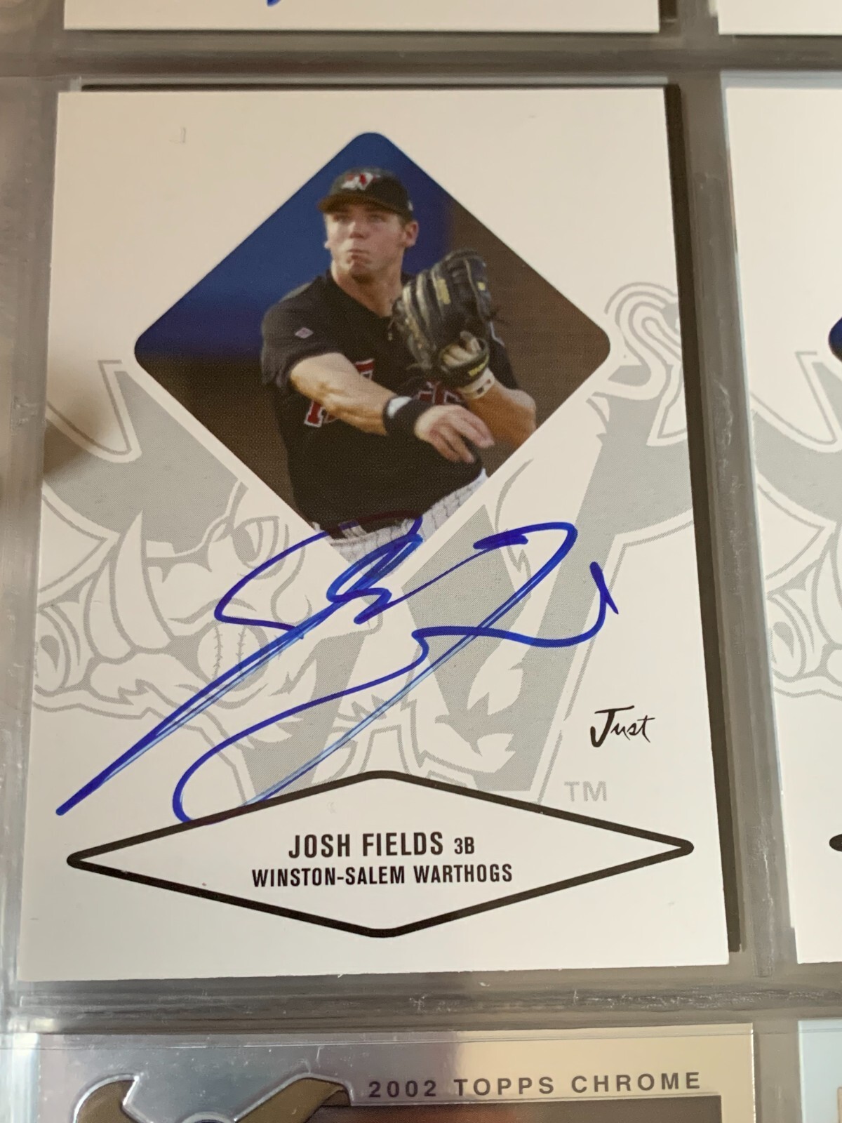 JOSH FIELDS AUTOGRAPHED SIGNED 2004 JUST MINORS CARD COA | eBay