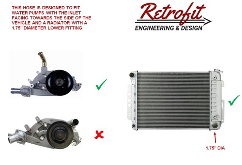 Universal LS Swap Lower Radiator Hose With Coupling Truck 4.8 5.3 6.0 ...