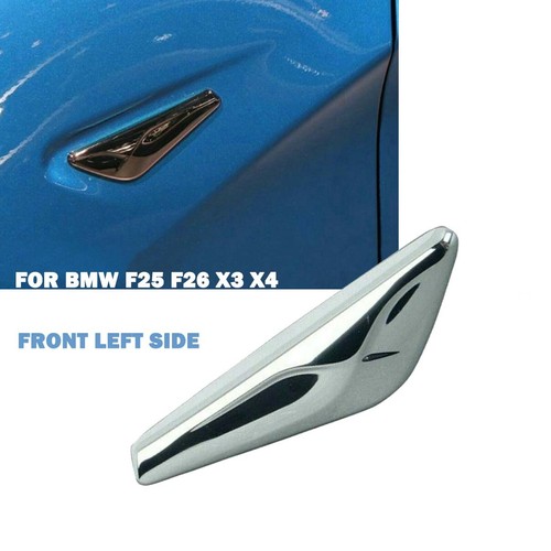Chrome Front Left Side Fender Finisher Trim For BMW X3 X4 F25 F26 ...