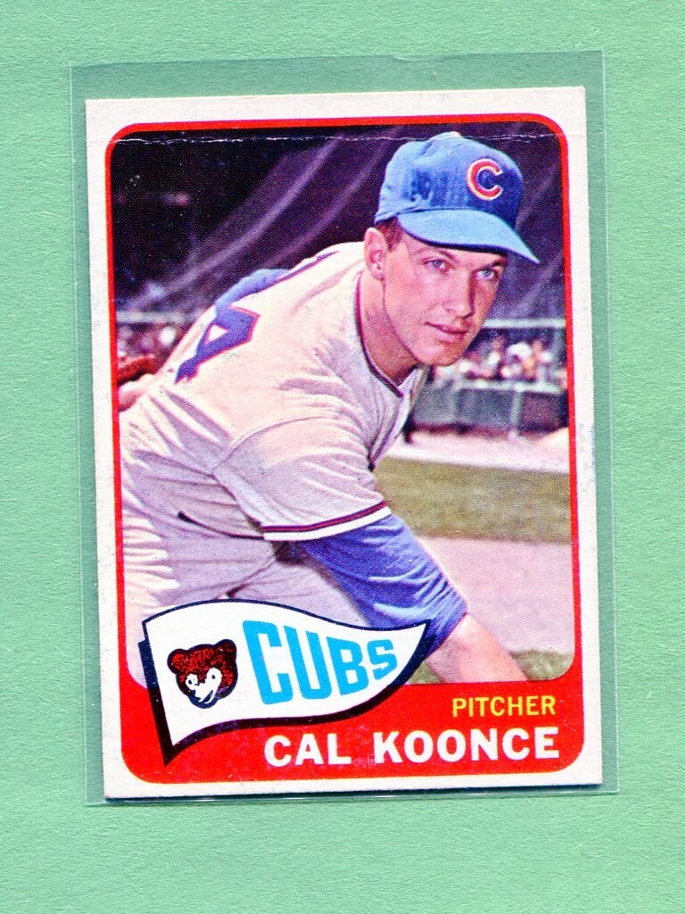 1965 TOPPS BASEBALL CARD #34 CAL KOONCE CHICAGO CUBS | eBay