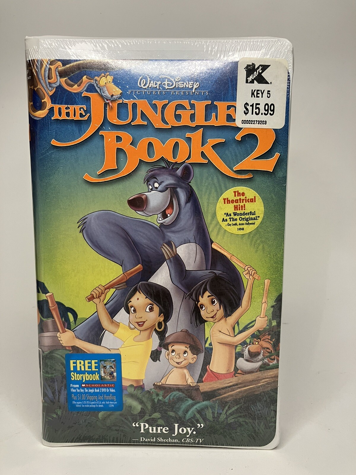 The Jungle Book 2 Movie VHS 2003 Walt Disney Clamshell Case Family ...