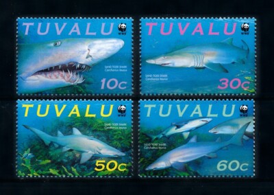 [79165] Tuvalu 2000 Marine life sharks WWF MNH | eBay