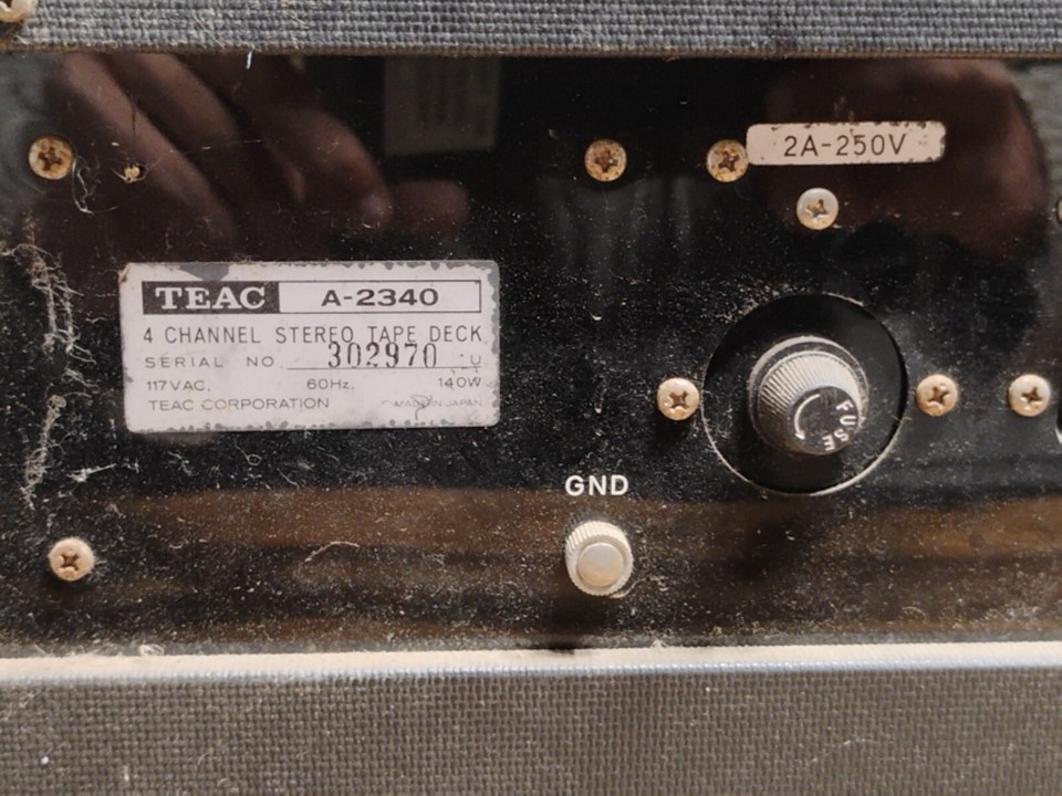 TEAC A-2340 SIMUL-SYNC 4 Channel Stereo Tape Deck Reel-to-Reel Recorder ...