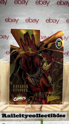 WIZARD Magazine Promotional Series IV Trading Cards - #11 IRON MAN ! | eBay
