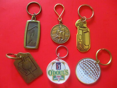 vtg - 6 Lot - GOLF Key Rings - Keychains | eBay