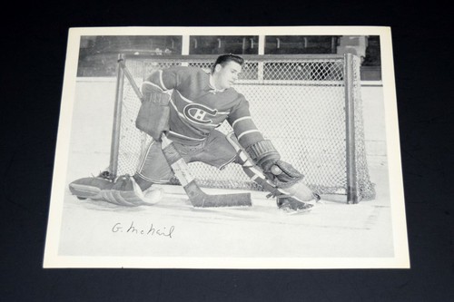 1945 - 1953 GERRY McNEIL # 1 MONTREAL CANADIENS - QUAKER OATS HOCKEY ...