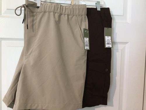 2 Pair - New With Tags - Goodfellow Cargo & Tech Shorts Brown & Khaki ...