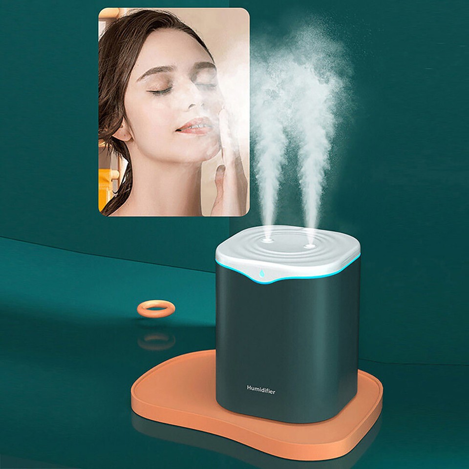 AU 2000mL LED USB Powered Ultrasonic Humidifier Cool Mist Air Purifier ...