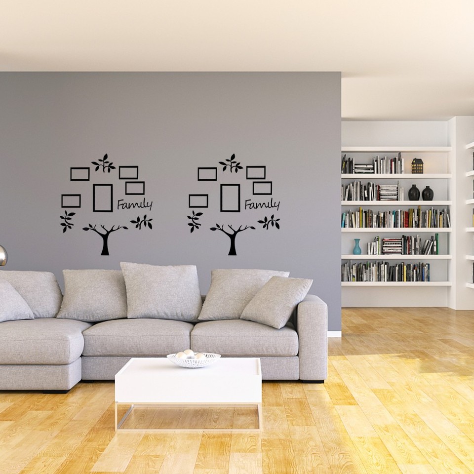 1 Set 3D Acrylic Family Tree Wall Sticker Creative Photo Frame Tree ...
