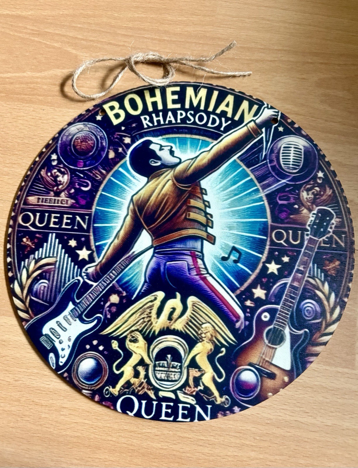 Bohemian Rhapsody Queen Freddie Mercury Wooden Wood Sign Wall Plaque | eBay