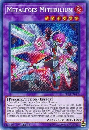 Yugioh - Metalfoes Mithrilium - 1st Edition - Secret Rare NM - Free ...