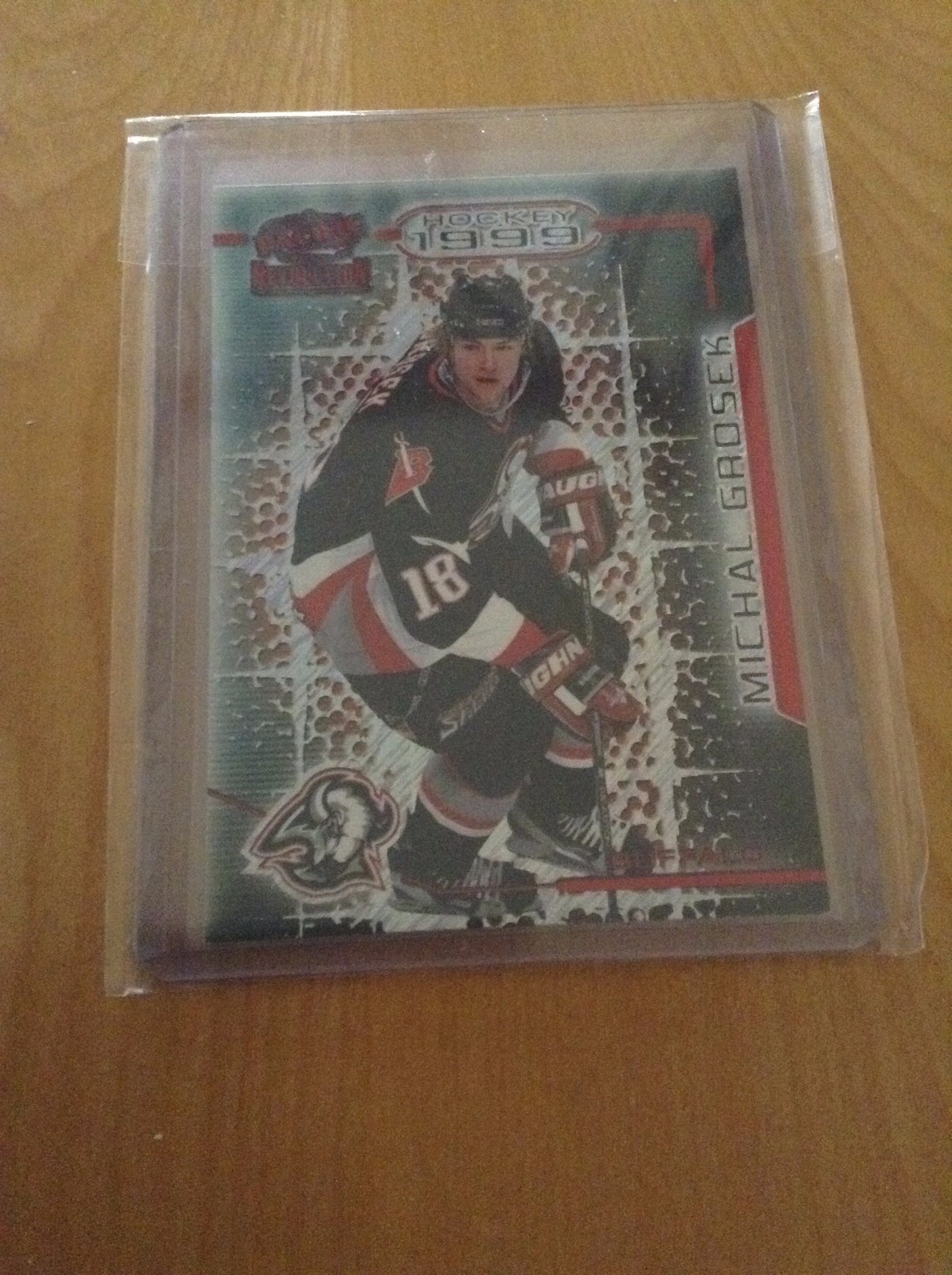 98-99 1998-99 REVOLUTION MICHAL GROSEK RED PARALLEL /299 13 BUFFALO ...
