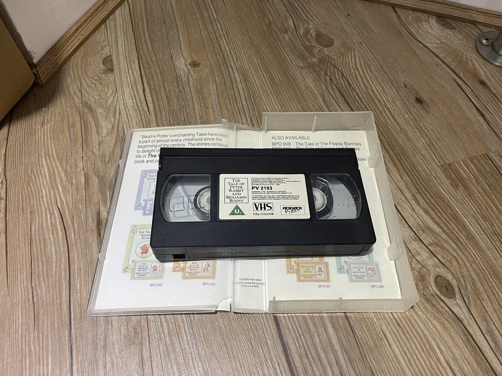 The Tale of Peter Rabbit And Benjamin Bunny VHS 1992 by Beatrix Potter ...