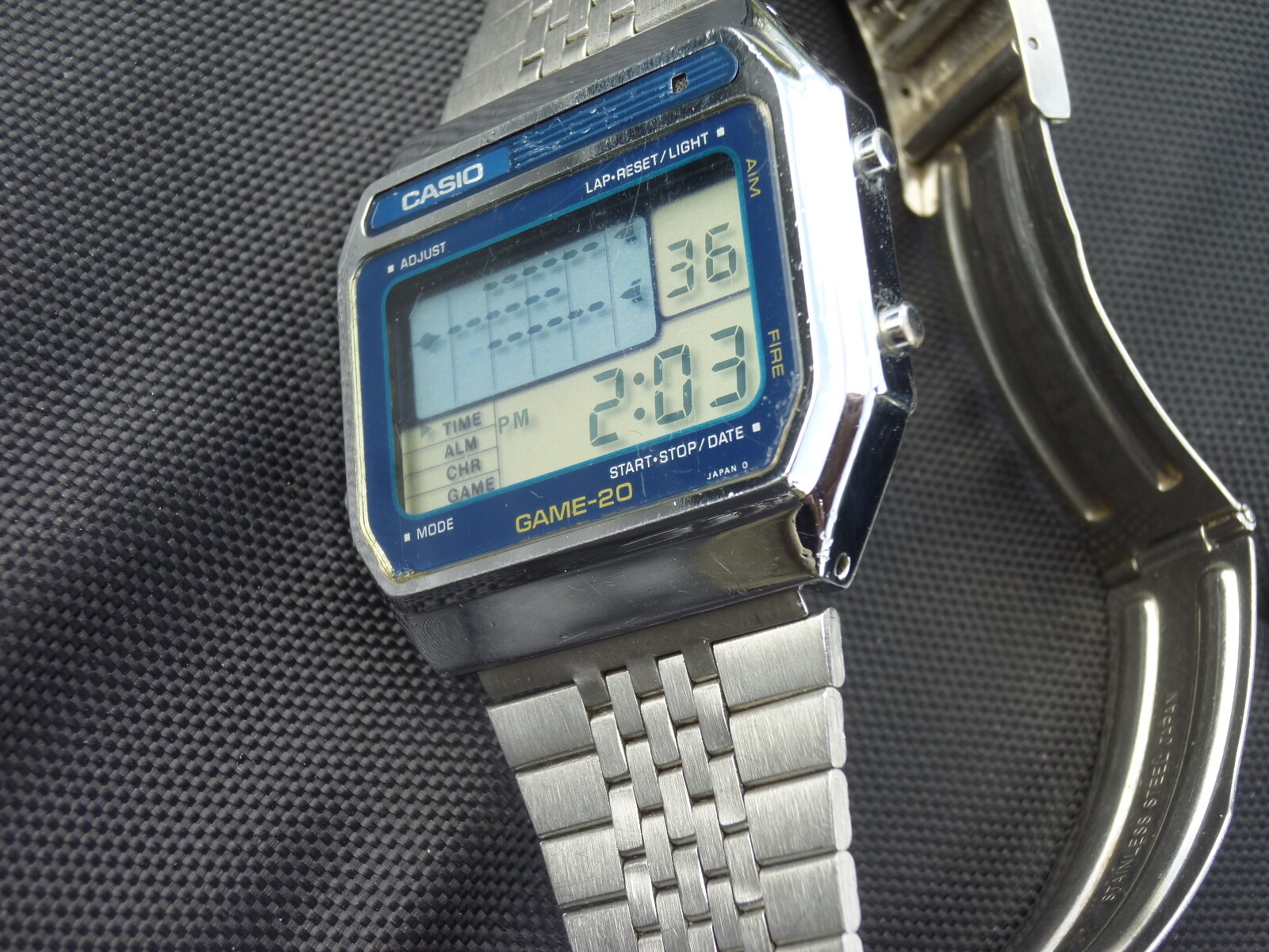 1981 Vintage Casio Module 165 Game-20 Blue Edition fr… - Gem