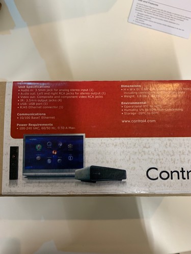 Control4 HC-200 w/Accesories, Home Controller-Audio in/out, Video out ...