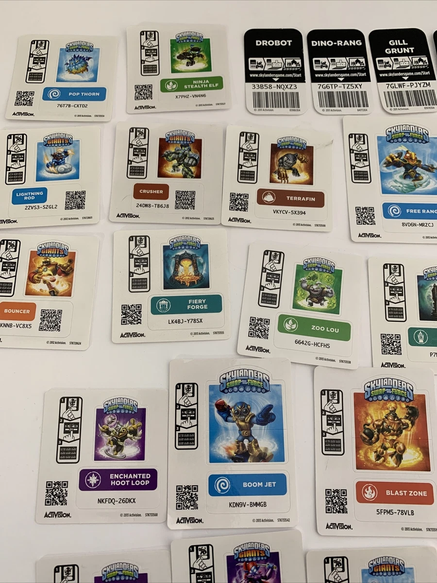 Skylanders Codes