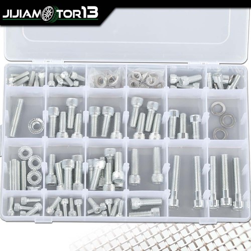 Fit For Chevy Small Block SBC Stainless Steel Engine Bolt Kit 283 305 ...