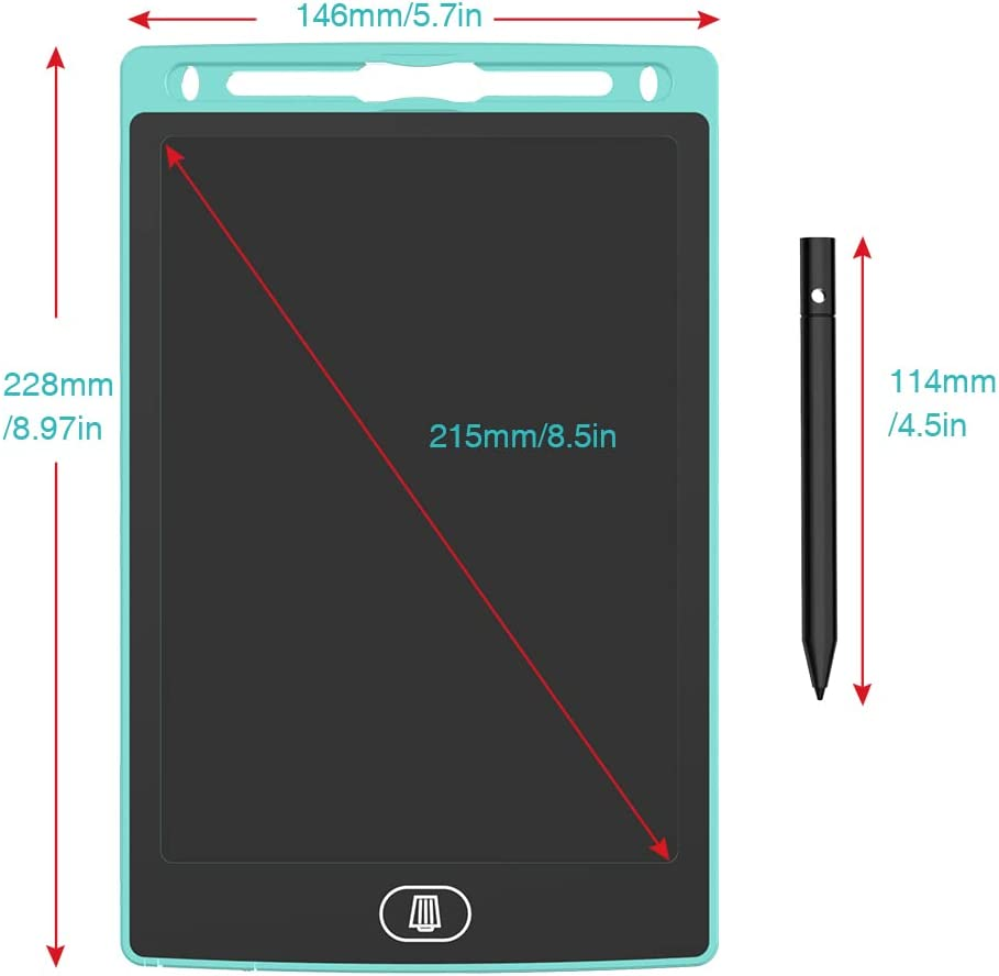 [2 Pack] LCD Writing Tablet Pad 8.5 Inch Ewriter Electronic Board and ...