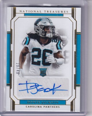 Donte Jackson 2018 Panini National Treasures Gold Rc Auto (29/49) | eBay