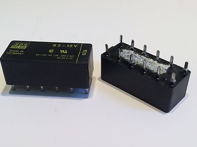NAIS S2-12V 4 POLE RELAY 4A 250V CONTACTS (x1) ad1k106 | eBay