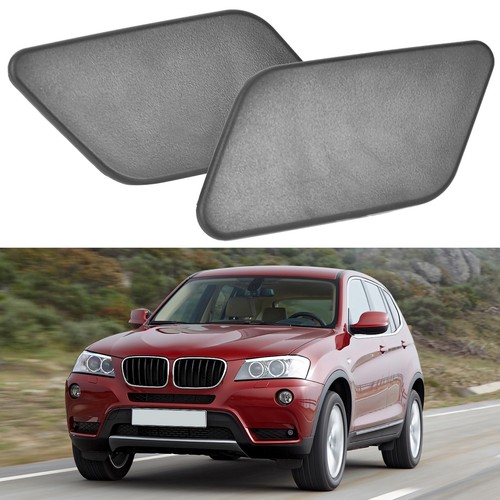 Pair Of Headlight Washer Jet Nozzle Cover Cap Fits For F25 2010-2014 ...