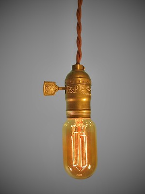 Vintage Industrial Pendant Light - Machine Age Lamp | eBay