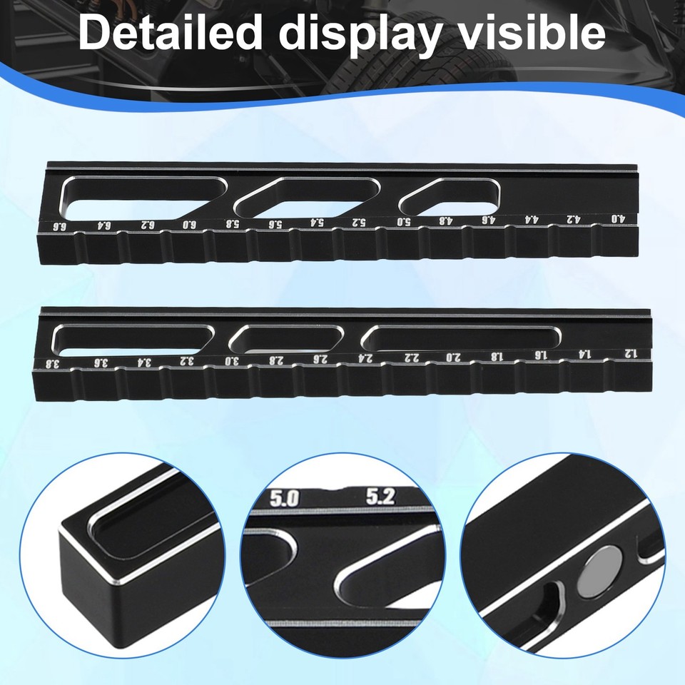 Adjustable Ruler Adjusting RC Car Ride Height Wheel Rim Camber Tools RC ...