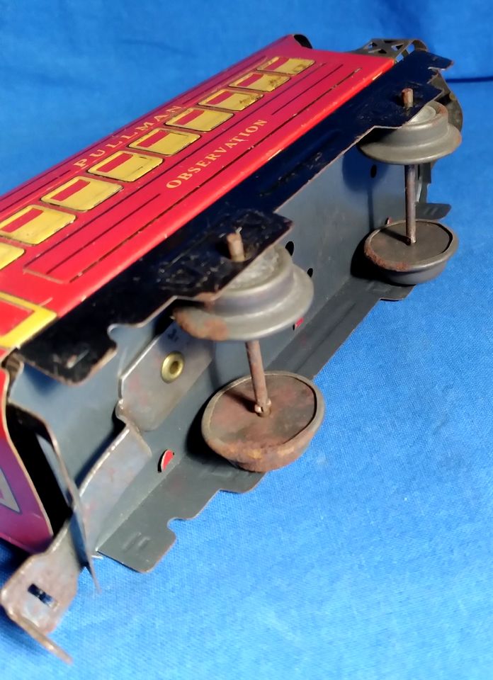 Marx Tin Pullman Observation Red Model Train Car | eBay