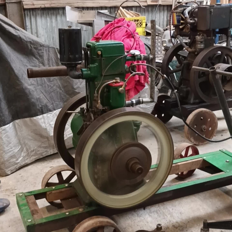 Lister CS 3/1 Diesel Engine On Trolly With Cooling Tank And Fuel Tank ...