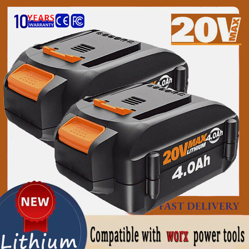 2pack For WORX 20V MAX Extend Lithium Battery 20 Volt WA3520 WA3525 ...