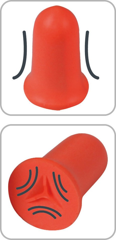 Delta Plus CONIC200PLUS 34dB Foam Ear Plugs Disposable Earplugs 200 ...