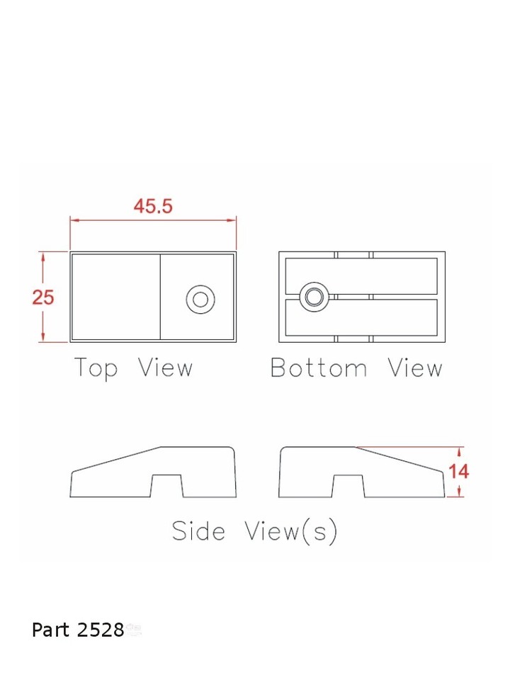 Upvc Run Up Riser Block White Window or Doors 14mm Step Guide Closer ...