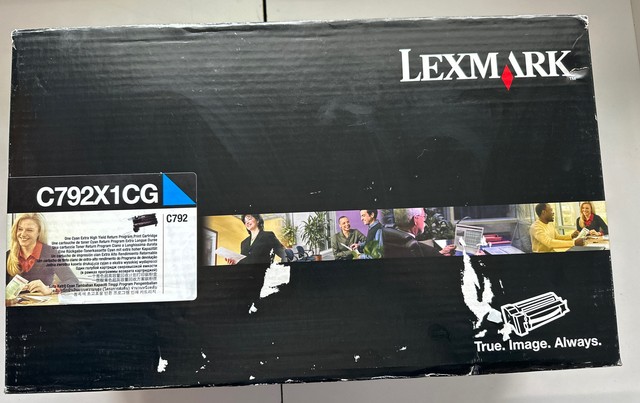 Genuine Lexmark C792 Toner Cartridge - Cyan (C792X1CG) for sale online ...