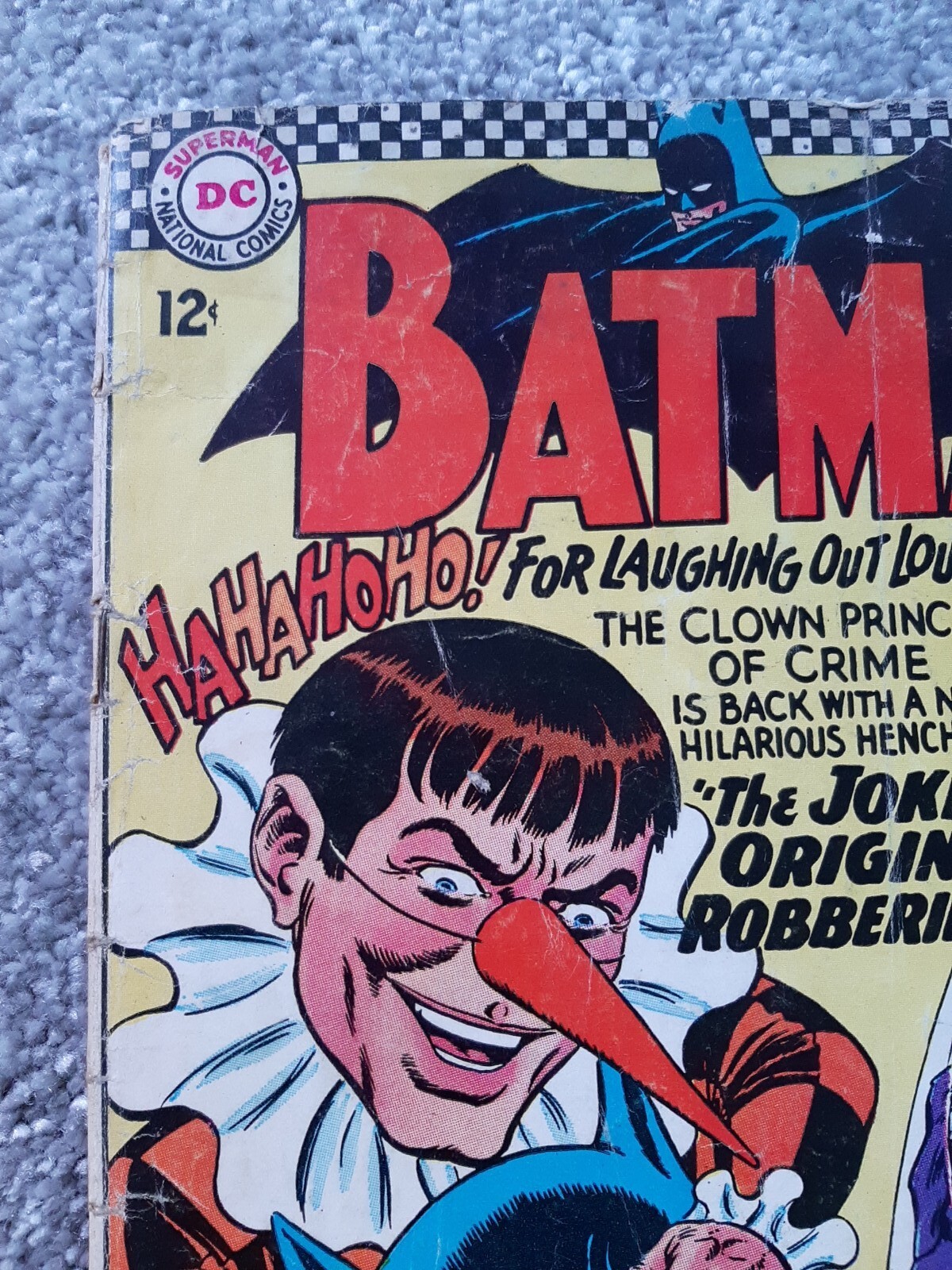 Batman 186 1st Appearance of Gaggy vintage Joker 1966 | eBay UK