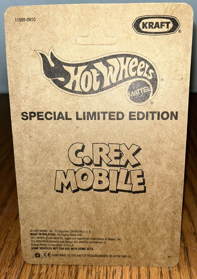 Hot Wheels Limited Edition C. Rex Mobile Cheesasaurus Rex 11595 | eBay