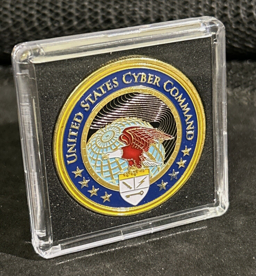 US CYBER COMMAND-Department of Defense Challenge Coin USCYBERCOM w/Case ...