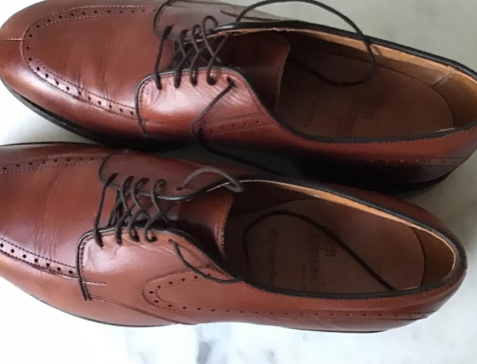 Allen Edmonds Kingsley Saddle Balmoral Derby Oxfords Shoes Sz 9.5 D ...