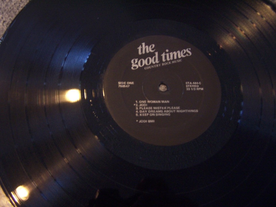 The Good Times "Country Rock Music" LP PEKIN, IL JACKIE WILCOX, BILL ...
