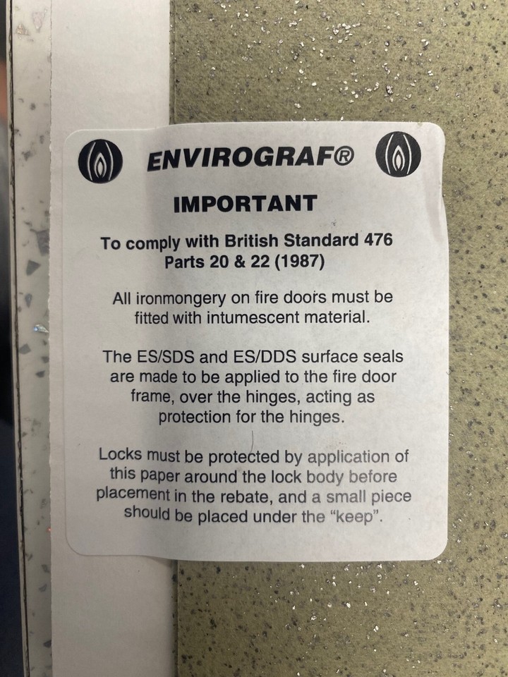 Surface Mounted Intumescent Door Fire Strip Smoke Self Adhesive Seals ...