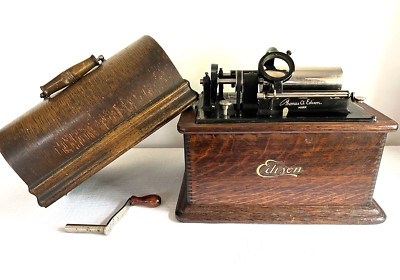 Edison Standard Model C Cylinder Phonograph w/ Repeater Attachment | eBay