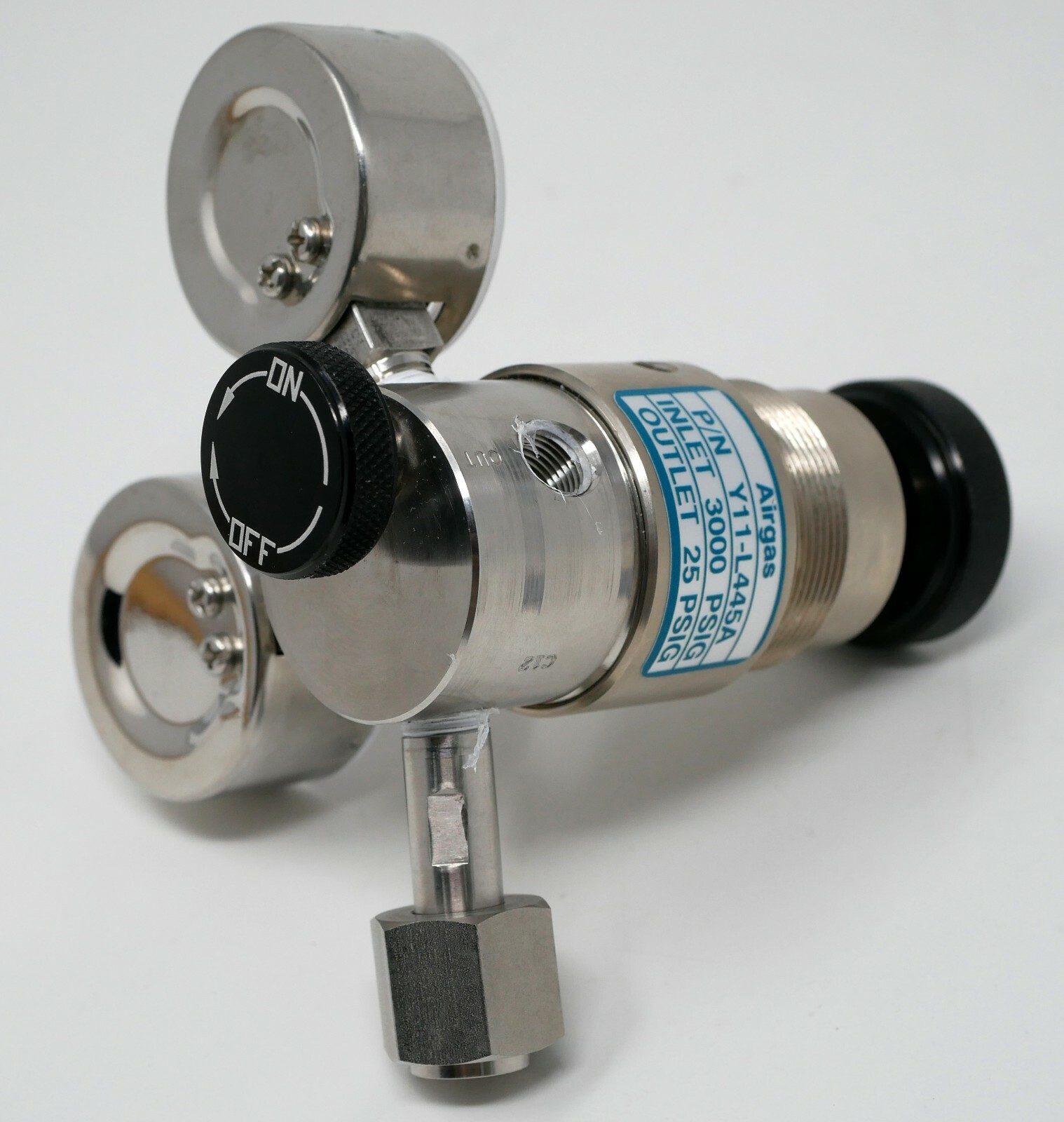 Airgas Y11-l445a Lecture Bottle Regulator 3000psi 25psi for sale online ...