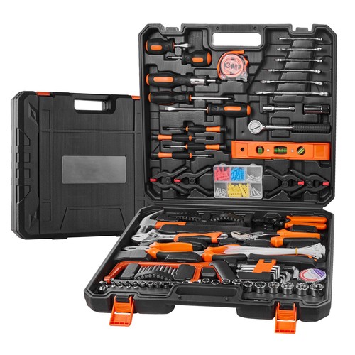 Tool Kit 216 Piece General Household Hand Tool Set with Portable Tool ...