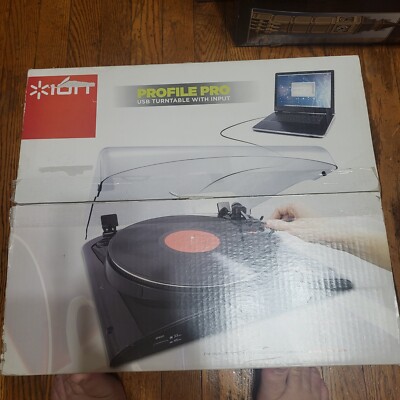 ION Profile Pro USB Turntable w/Input 120v Vinyl Record Music | eBay